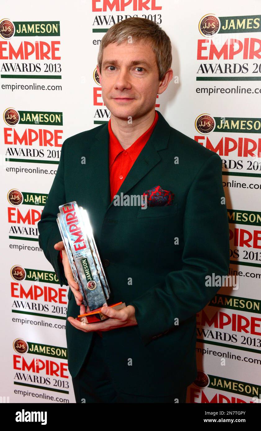 Martin Freeman, winner of the Jameson Best Actor Award seen at the ...