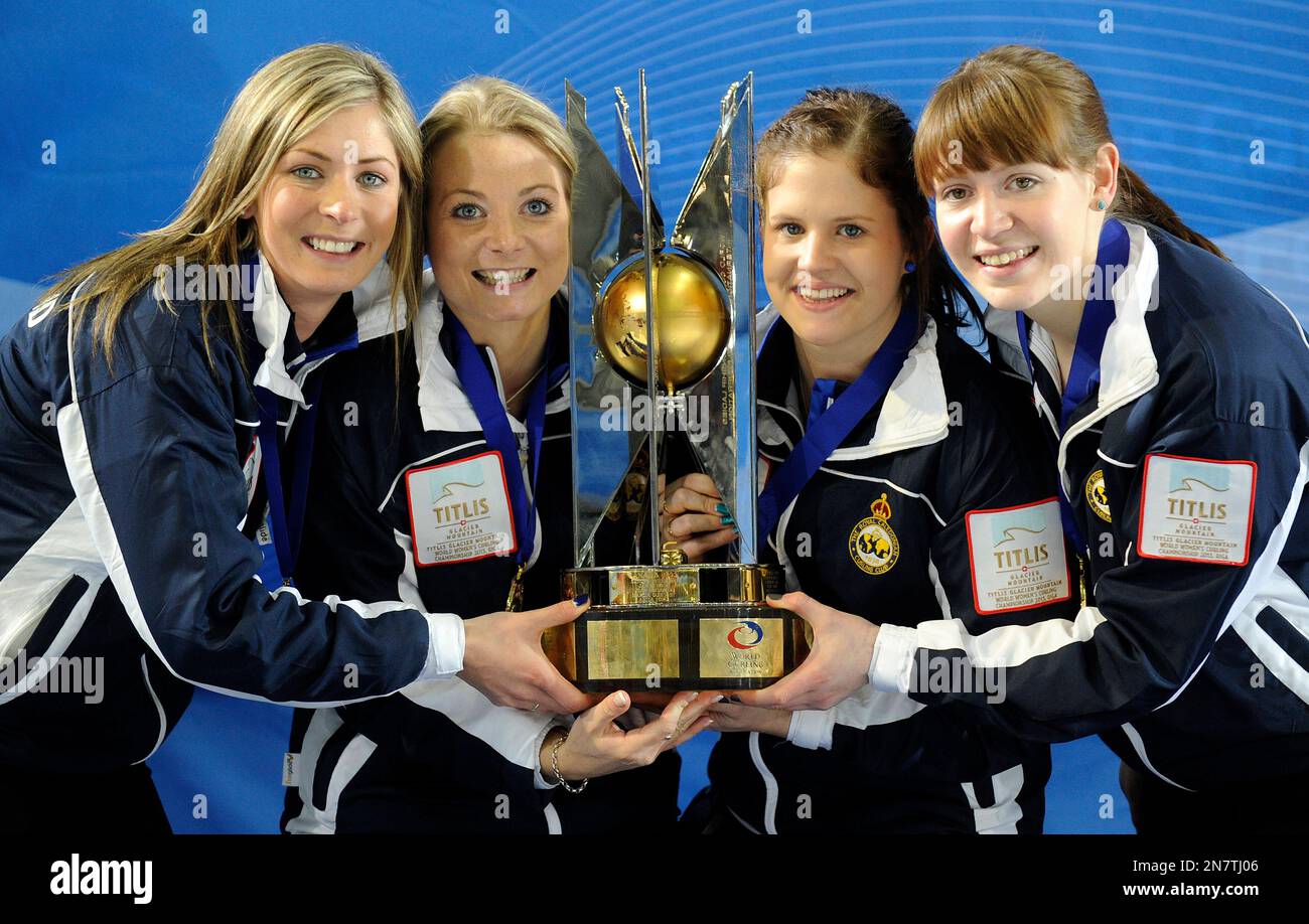 From left, placed first Scotland's skip Eve Muirhead, Anna Sloan, Vicki ...