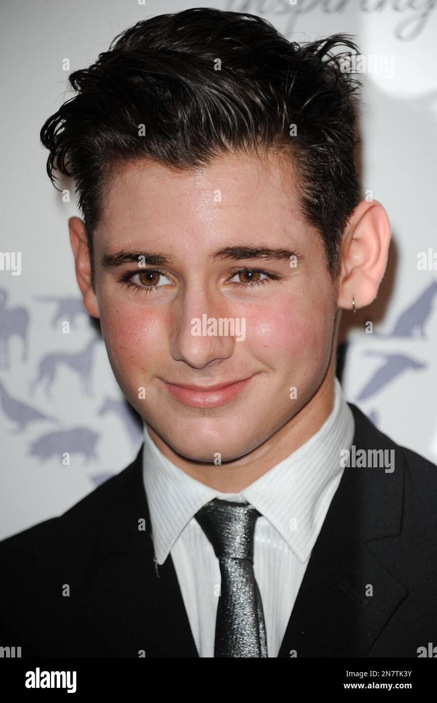 Dominic Scott Kay arrives at the 2013 Genesis Awards Benefit Gala at ...