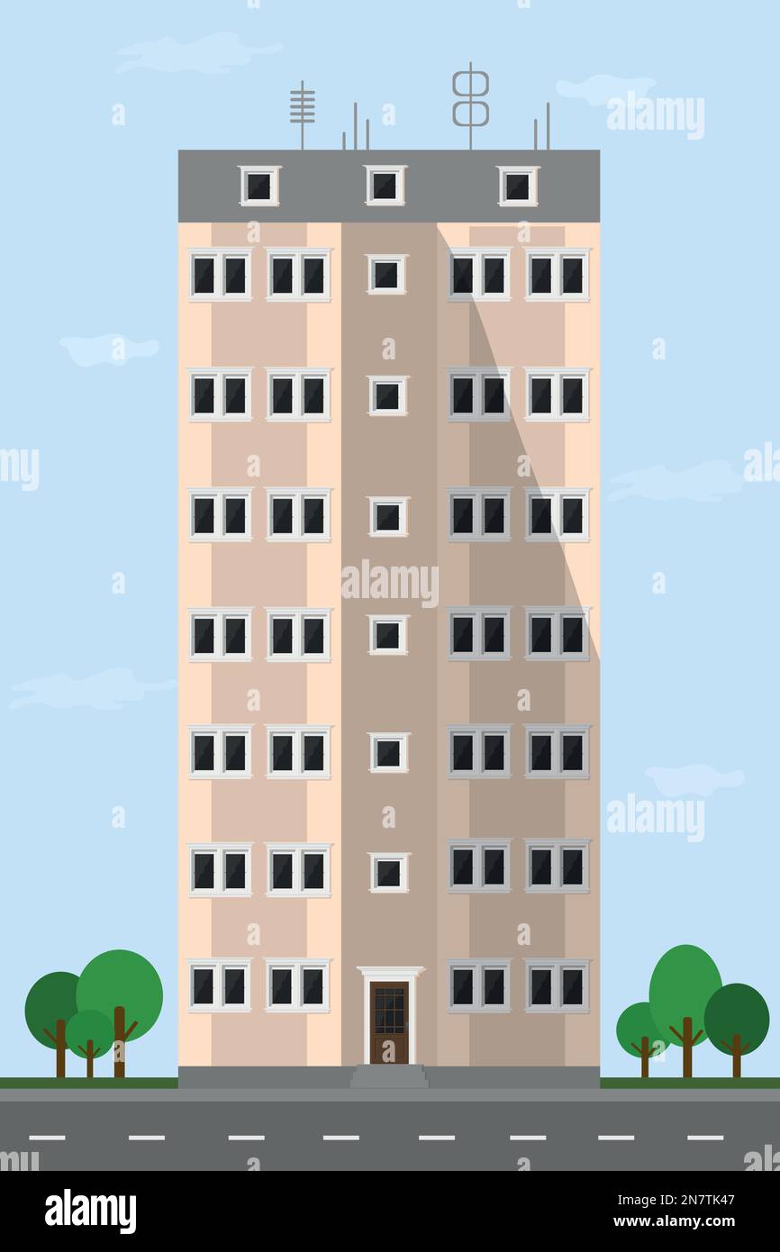 Multi storey housing Stock Vector Images - Alamy