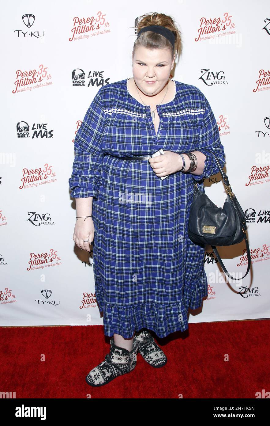 Actress Ashley Fink arrives at Perez Hilton's Pajama Birthday Party at ...