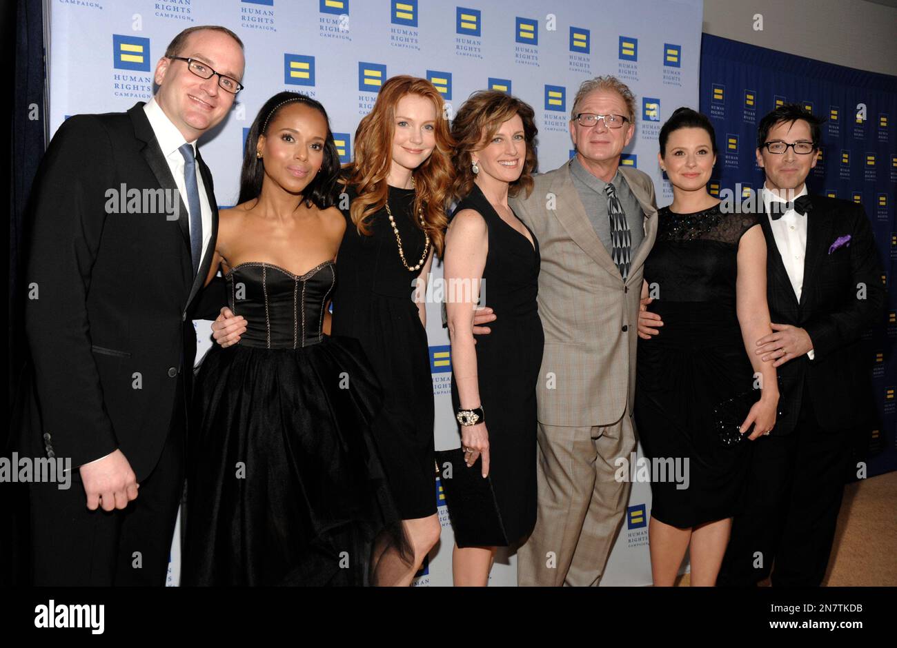 From left to right, HRC President Chad Griffin, actress Kerry ...