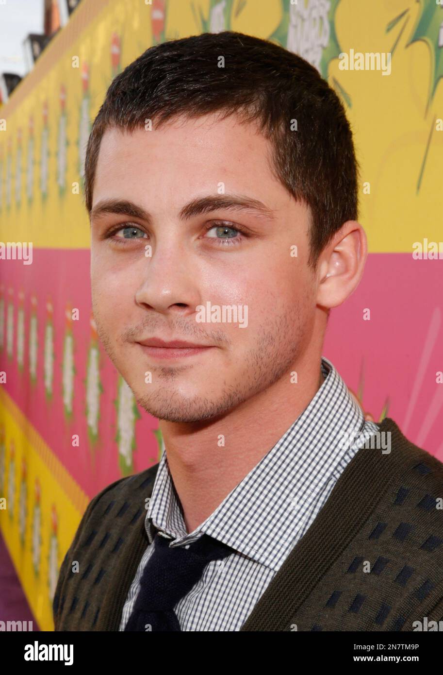 Actor Logan Lerman arrives at the 26th annual Nickelodeon's Kids ...