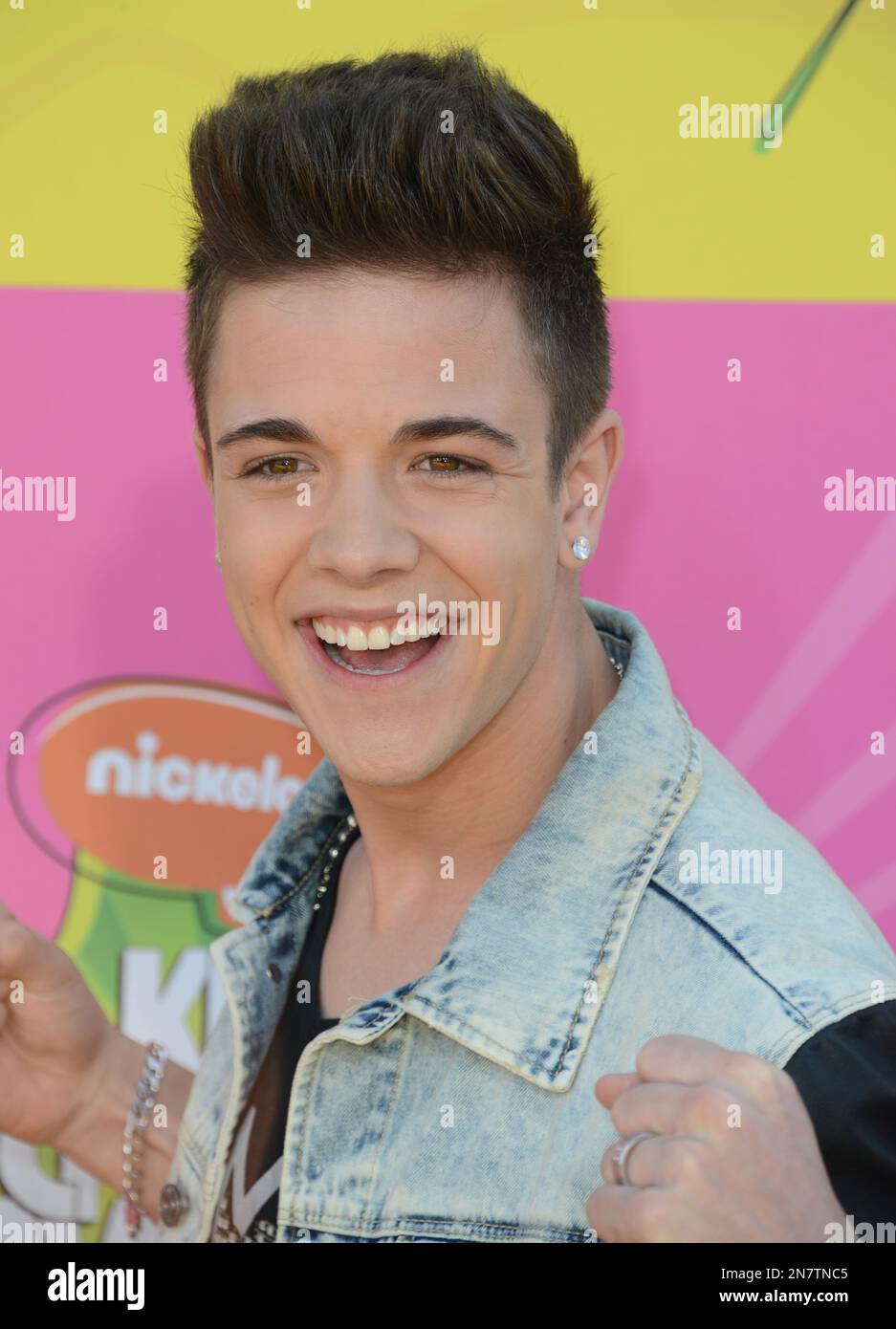 Singer Luca Hanni arrives at the 26th annual Nickelodeon's Kids' Choice ...