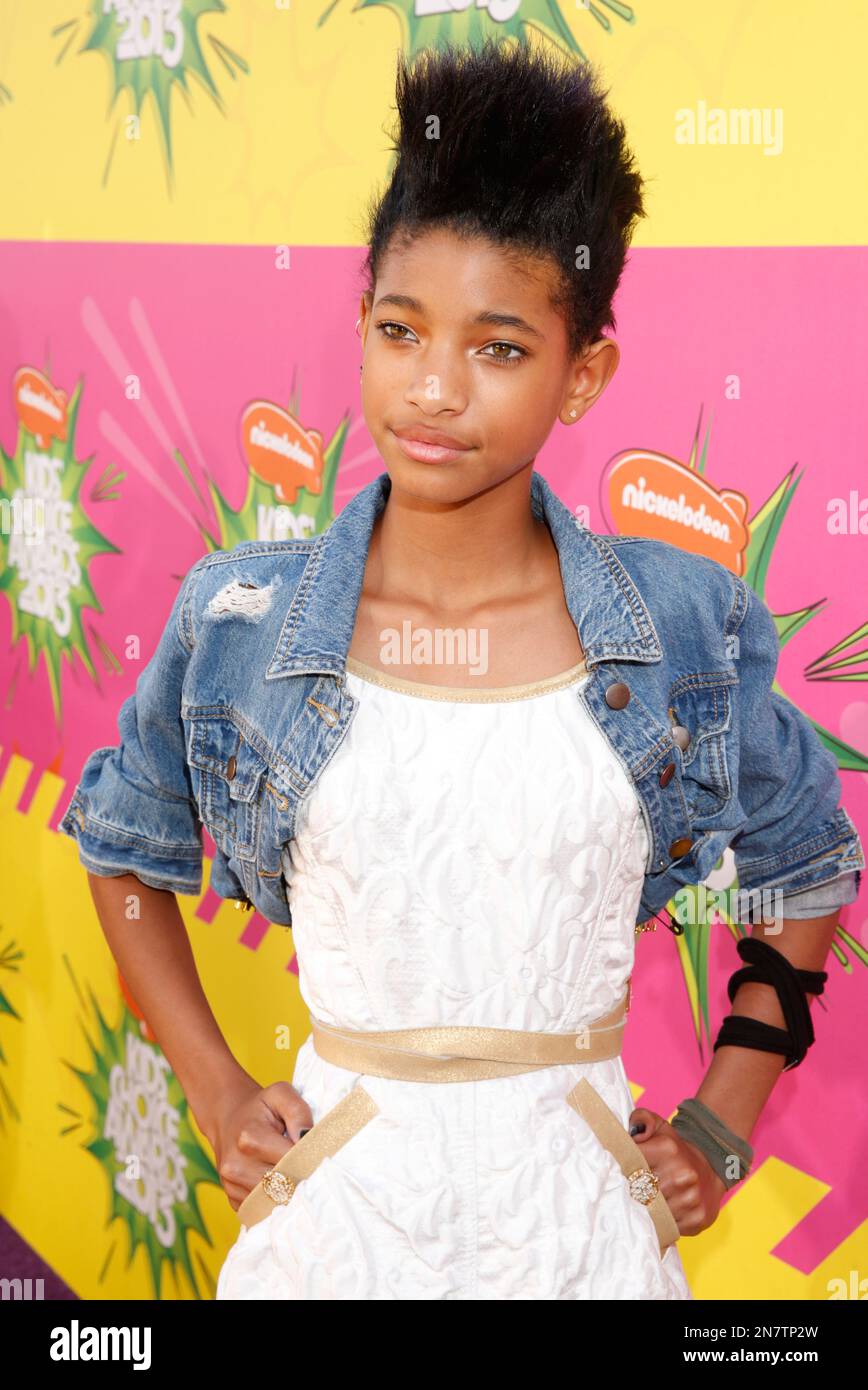 Actress Willow Smith arrives at the 26th annual Nickelodeon's Kids ...