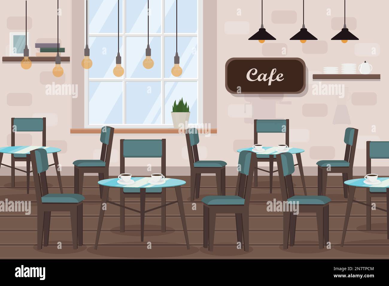 Restaurant counter bar tables Stock Vector Images - Alamy