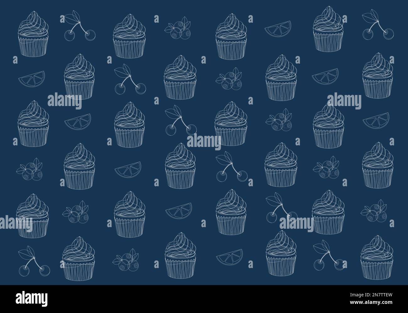 a texture pattern for fabrics background of muffin cupcakes for a ...