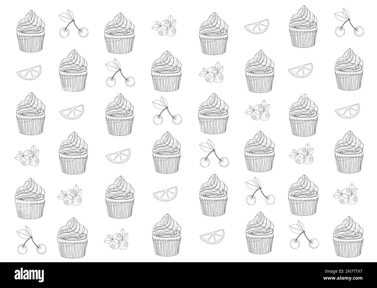 a texture pattern for fabrics background of muffin cupcakes for a ...