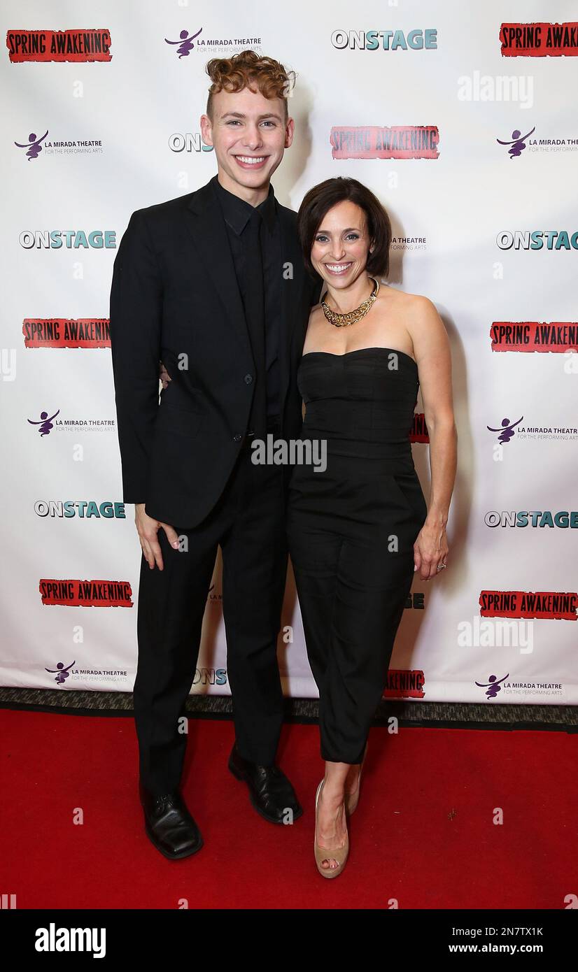 From left, cast member Bruce Merkle and Choreographer Dana Solimando ...