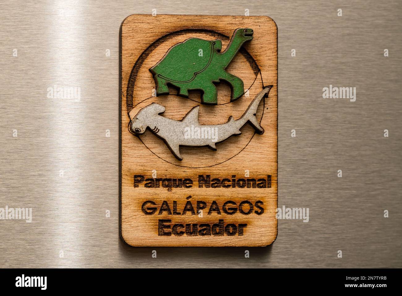 Galápagos National Park logo, Hammerhead shark and Galapagos tortoise ...