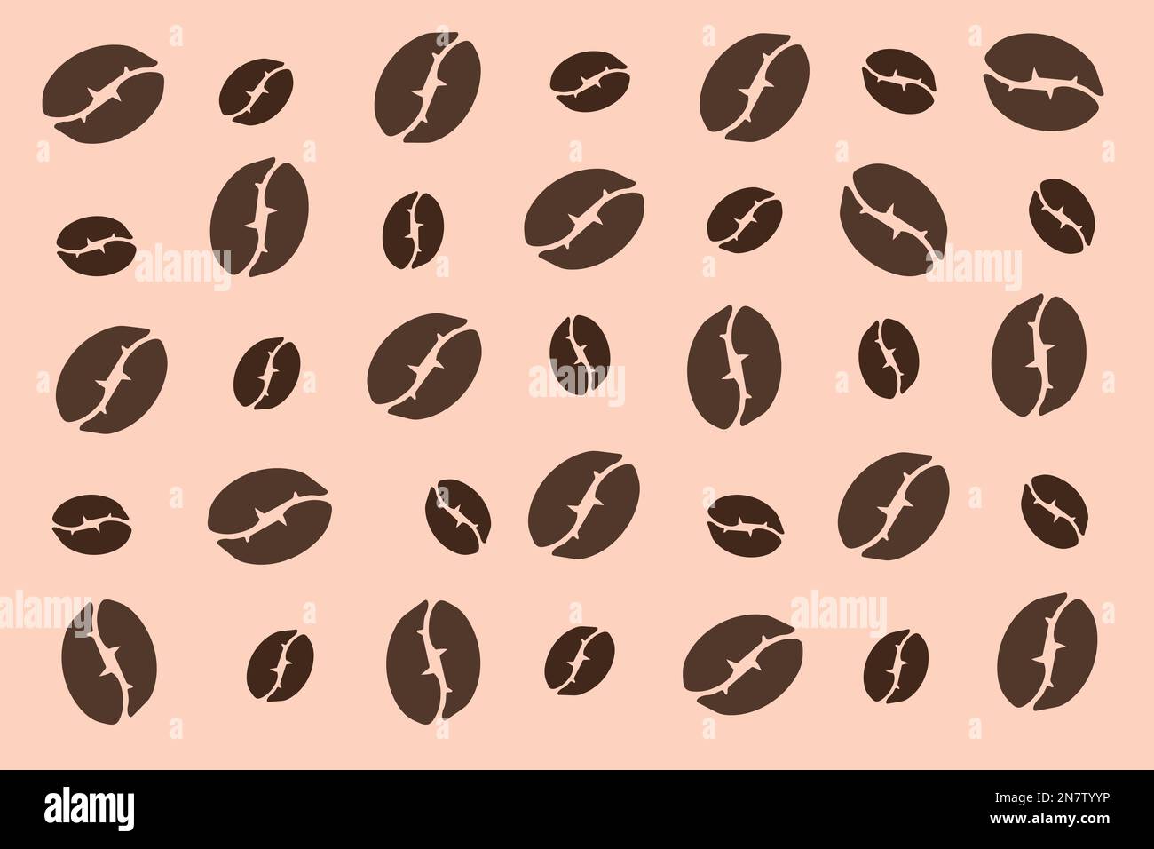 a many grains of black coffee texture pattern illustration Stock Vector ...