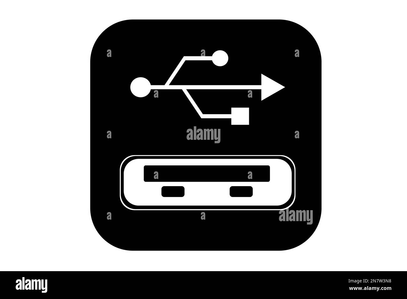 an input usb flash icon symbol vector illustration Stock Vector Image ...