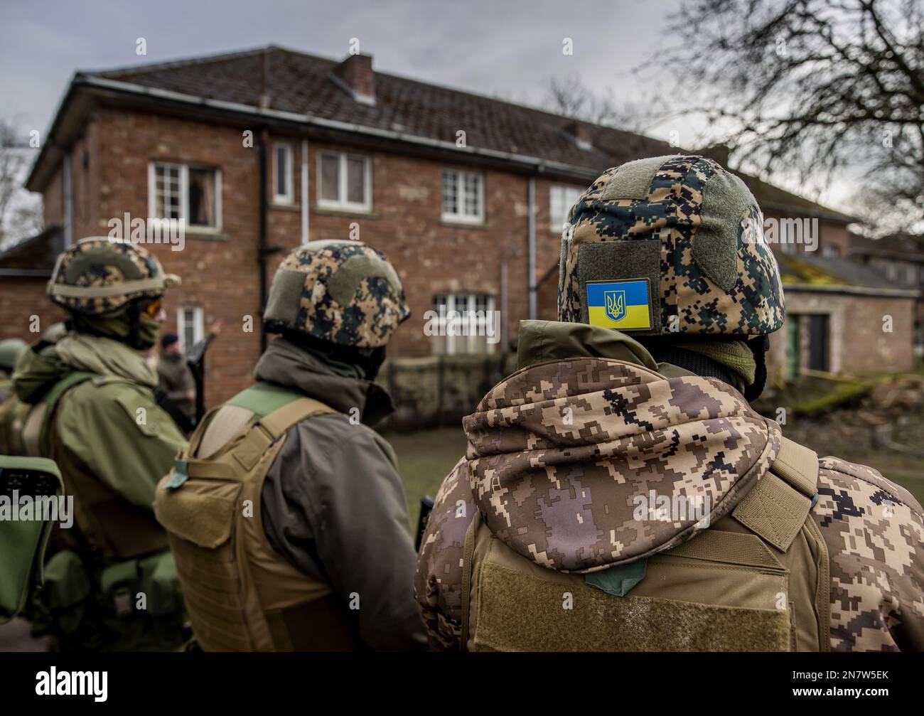 UK. 10th Feb, 2023. NORTHERN ENGLAND - Ukrainian soldiers during an Operation Interflex training ...