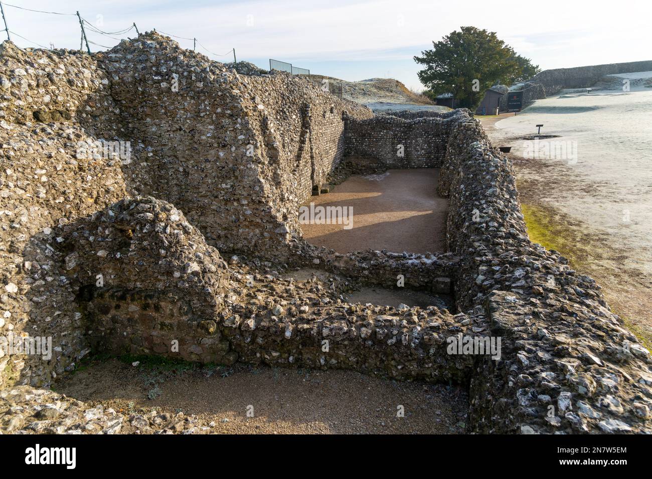 Old Sarum castle, Salisbury, Wiltshire, England, UK Stock Photo - Alamy