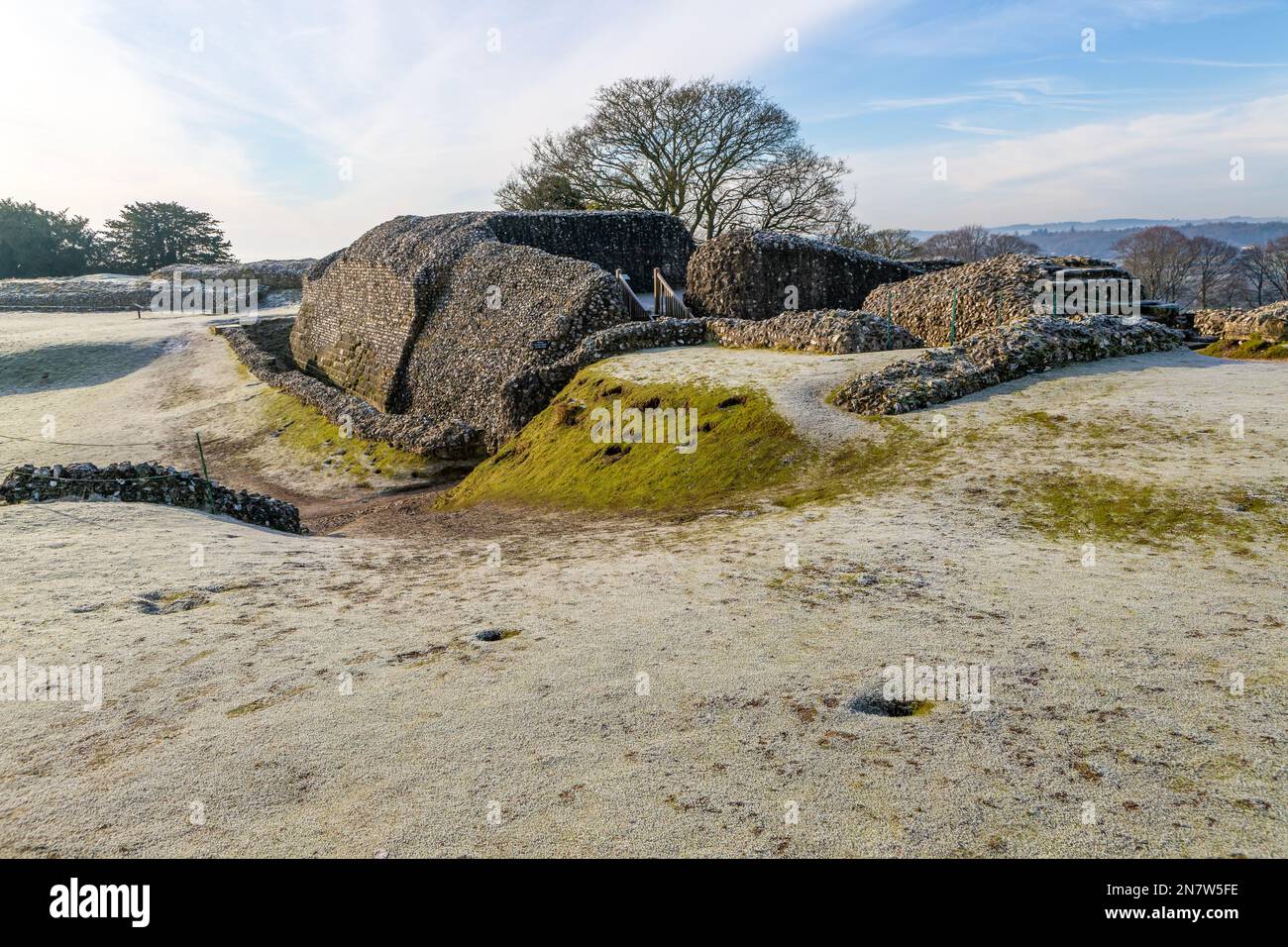Old Sarum castle, Salisbury, Wiltshire, England, UK Stock Photo - Alamy