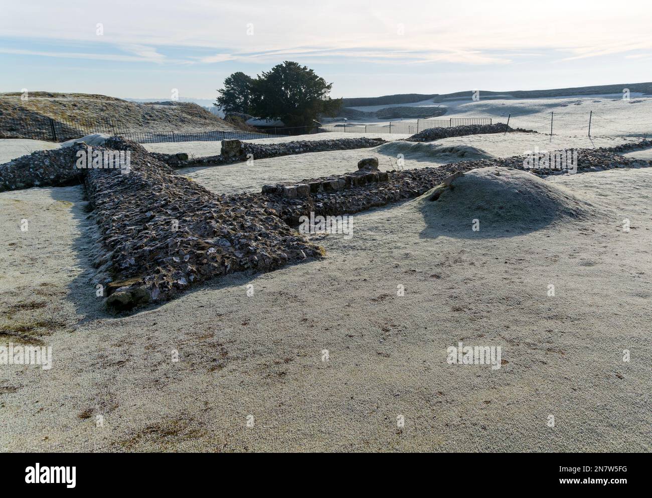 Old Sarum castle, Salisbury, Wiltshire, England, UK Stock Photo - Alamy