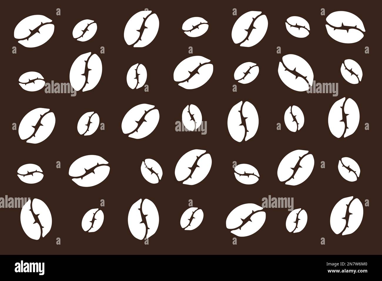 a many grains of black coffee texture pattern illustration Stock Vector ...