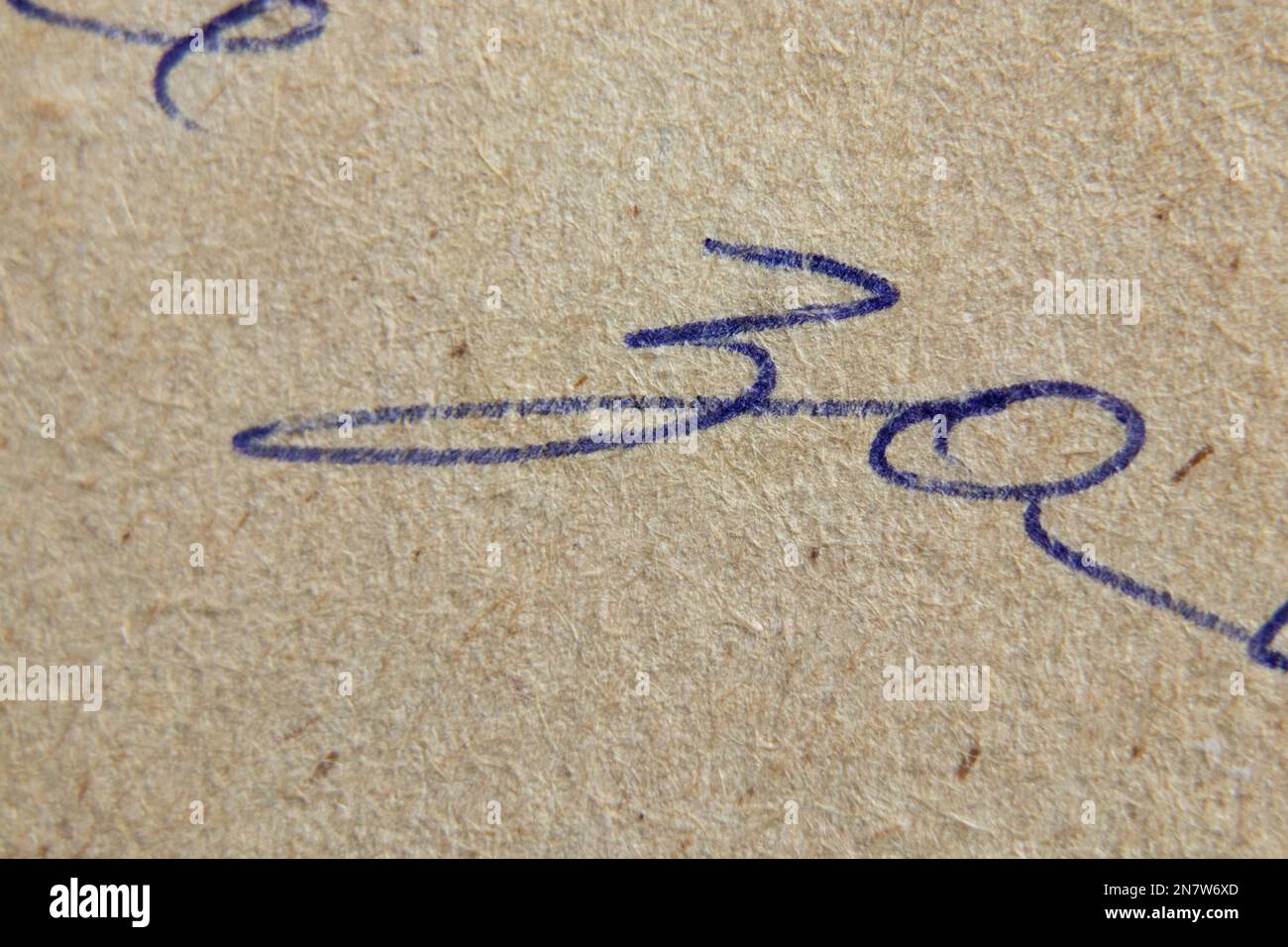 illegible handwritten font written in pen on old paper in Russian as ...
