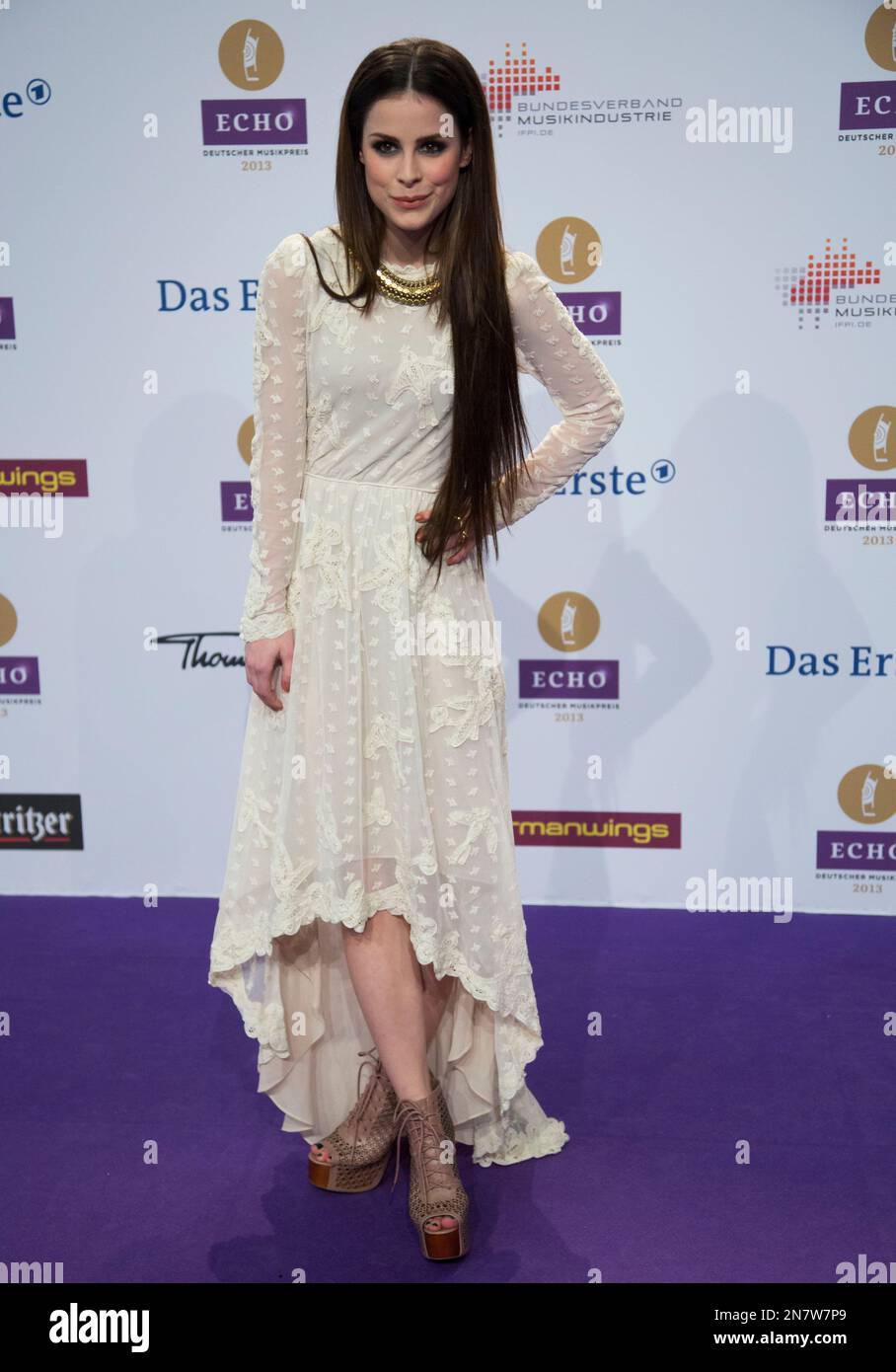 German singer Lena Meyer-Landrut arrives for the German echo music ...
