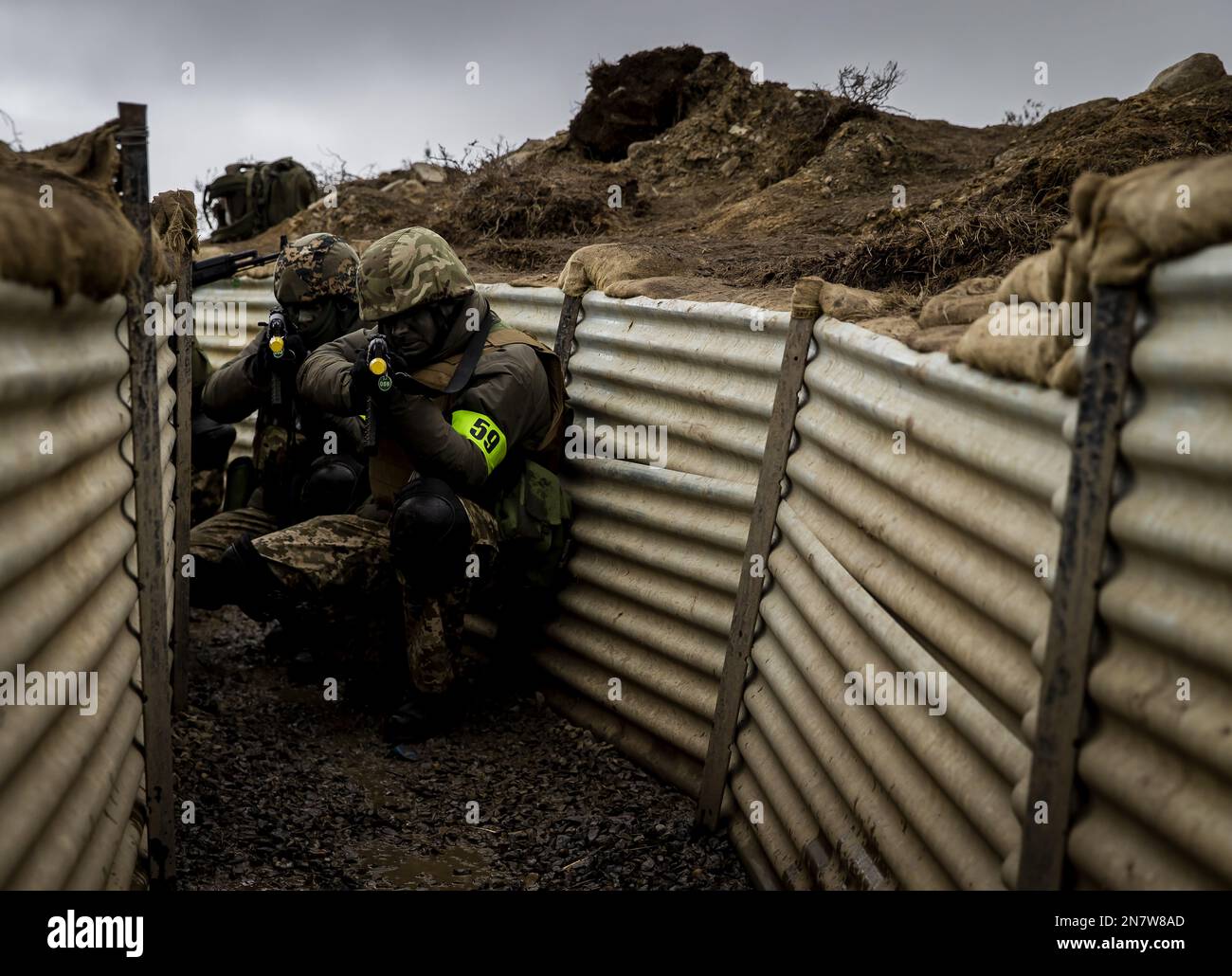 UK. 10th Feb, 2023. NORTHERN ENGLAND - Ukrainian soldiers in a ...