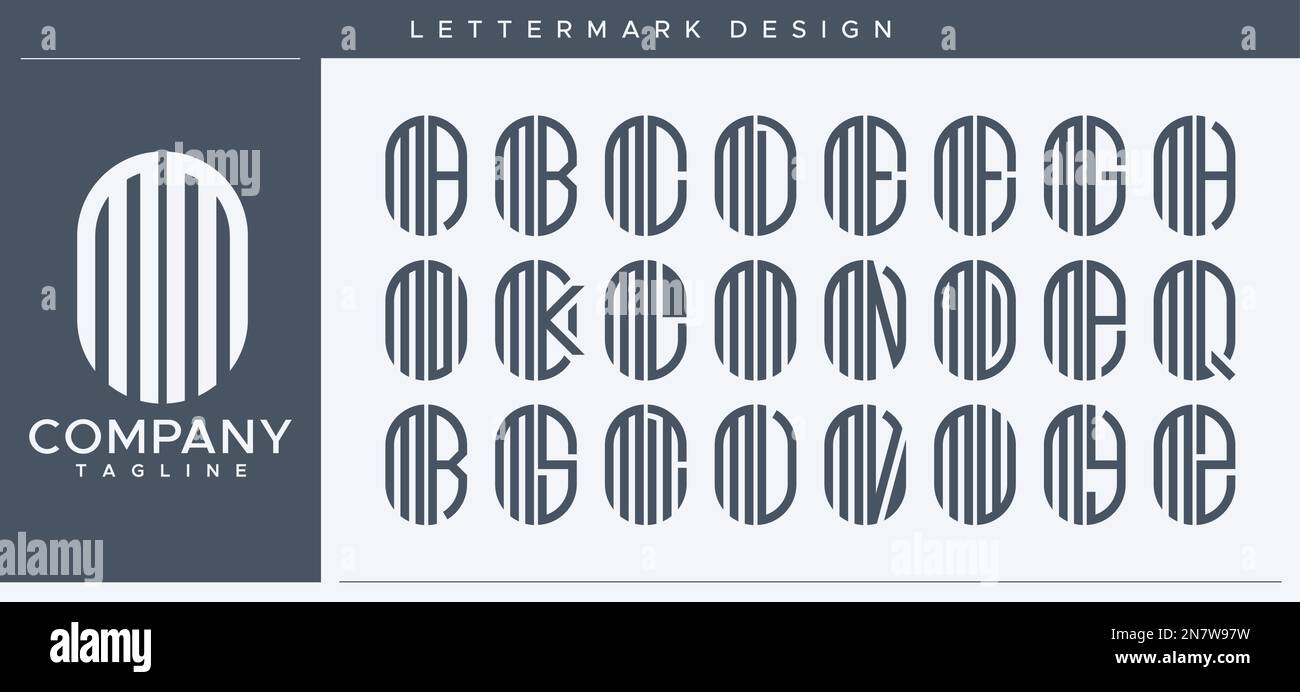 Abstract tube letter M logo design. Modern line capsule MM M letter ...