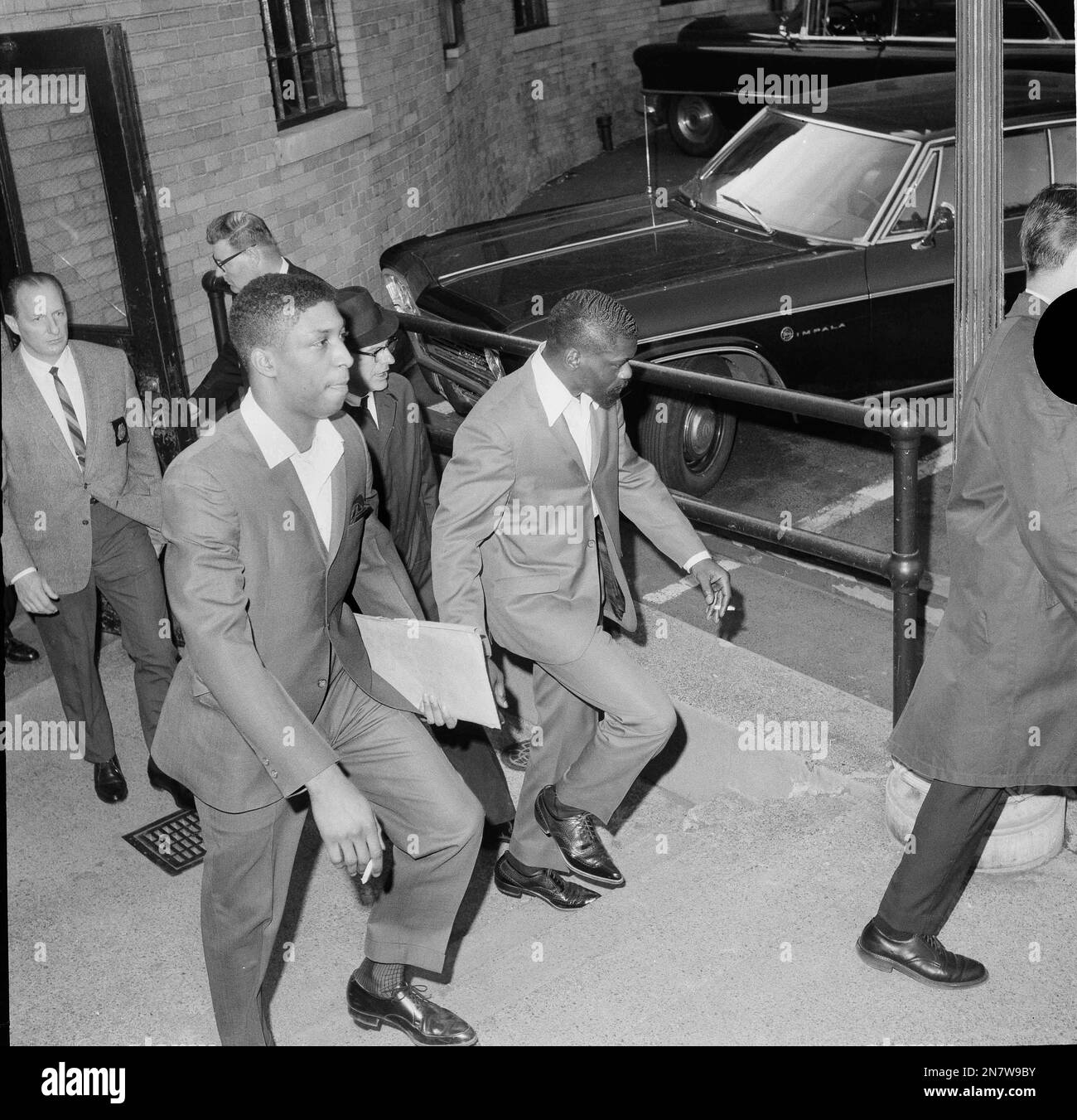 Co-defendants John Artis and Rubin "Hurricane" Carter, right, leaving ...