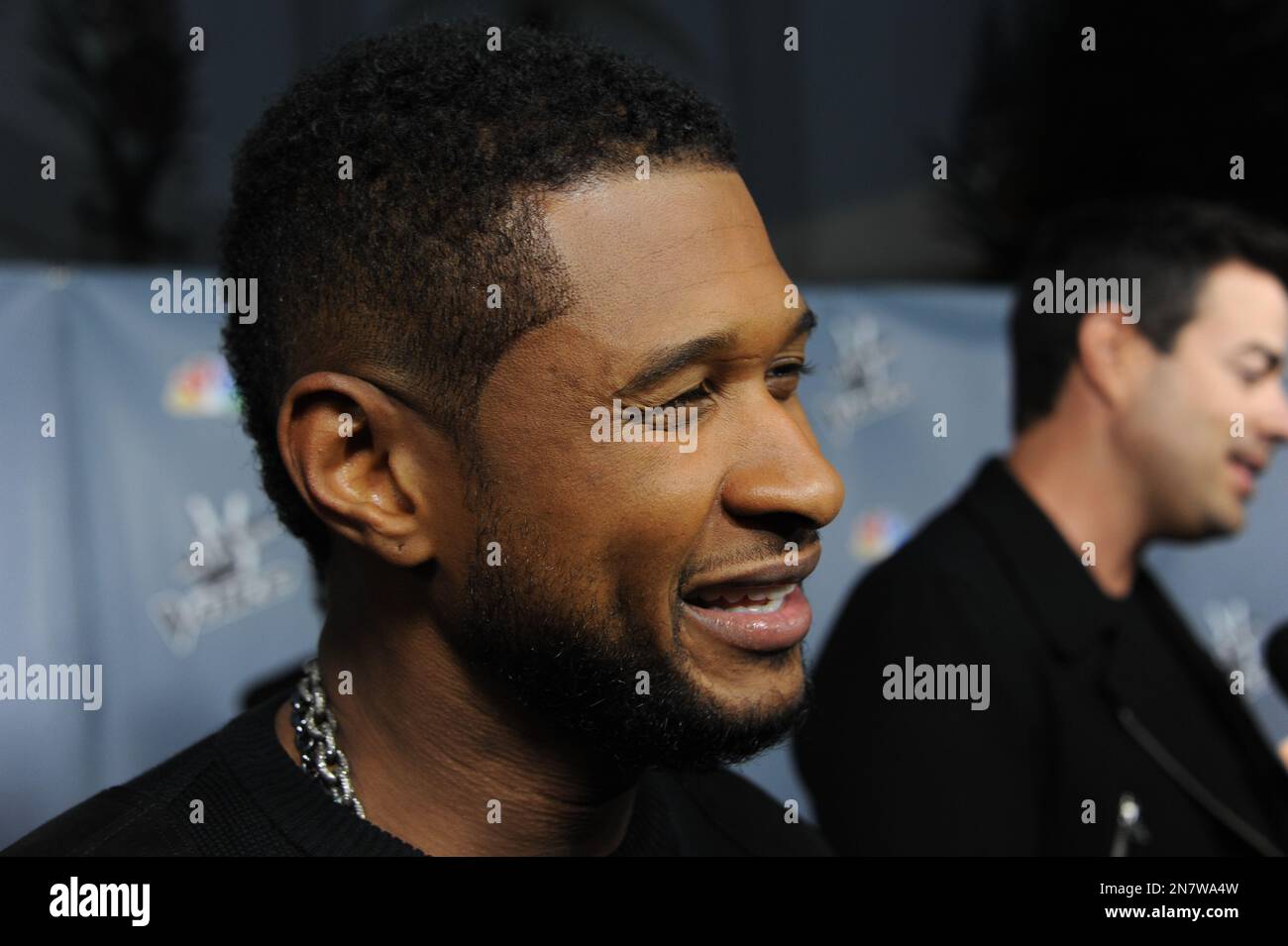 Usher arrives at the 4th season premiere screening of "The Voice" at ...