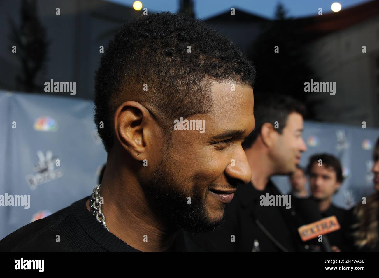 Usher arrives at the 4th season premiere screening of "The Voice" at ...