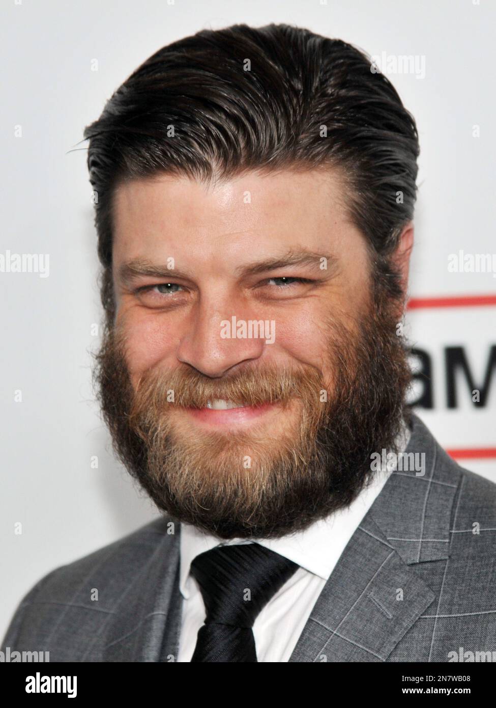 Jay Ferguson, a cast member in "Mad Men," poses at the season six ...