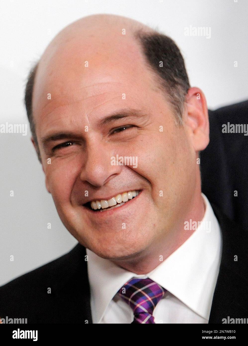 "Mad Men" creator Matthew Weiner poses at the season six premiere of ...