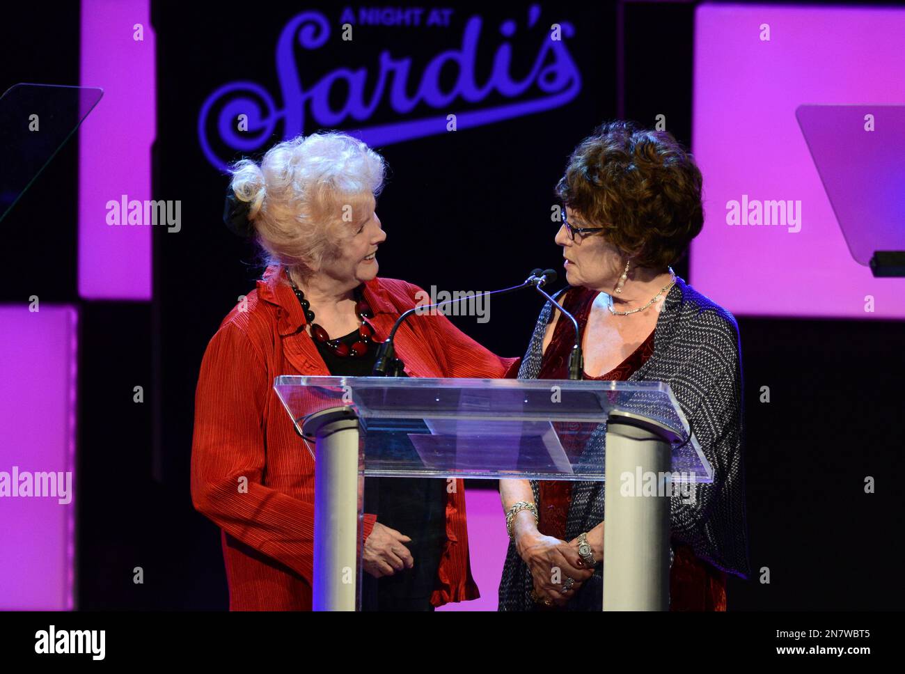 Actress Millicent Martin, left, presents the Sargent and Eunice Shriver ...