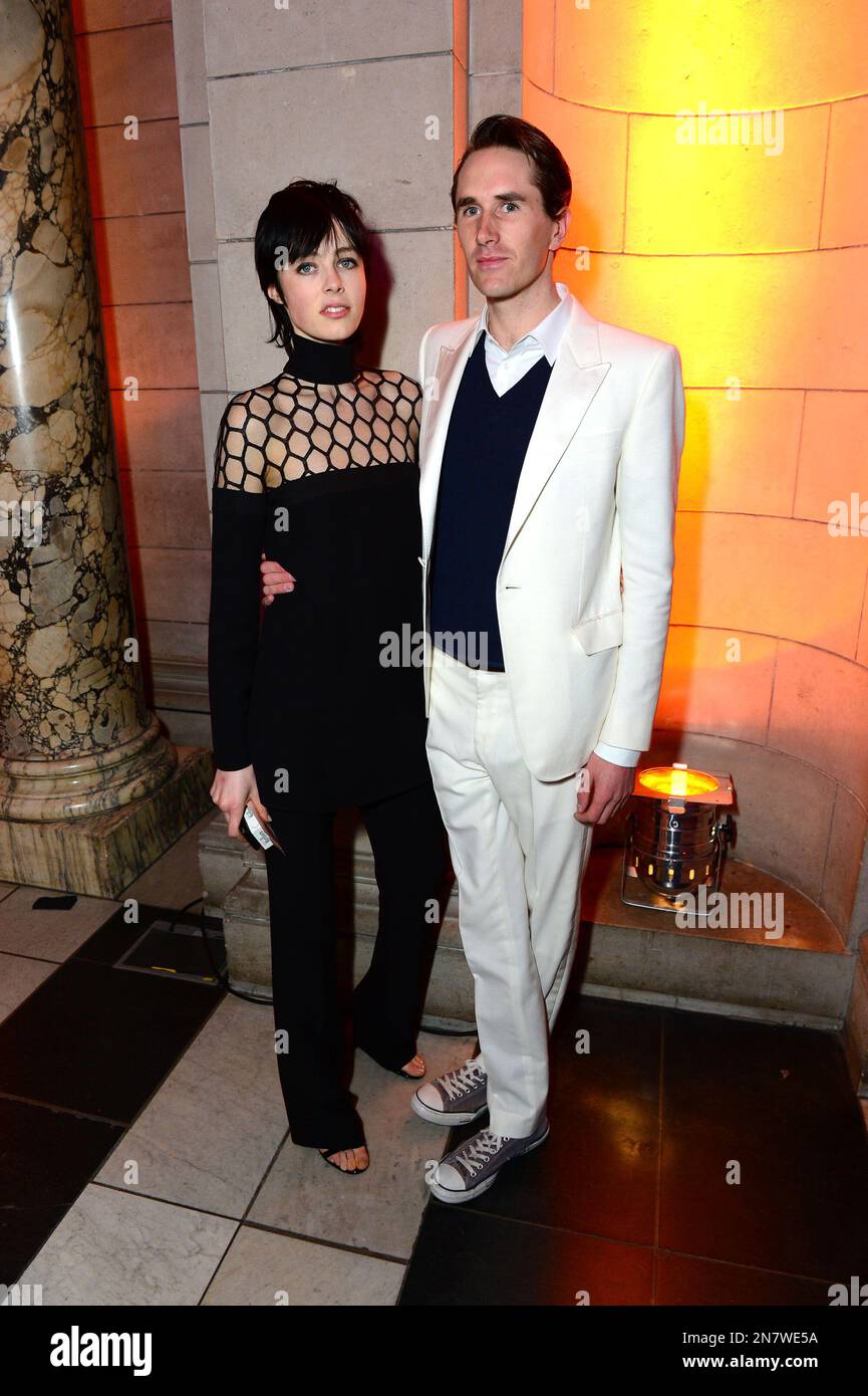 Edie Campbell and Otis Ferry seen at the VIP reception for the 'David ...