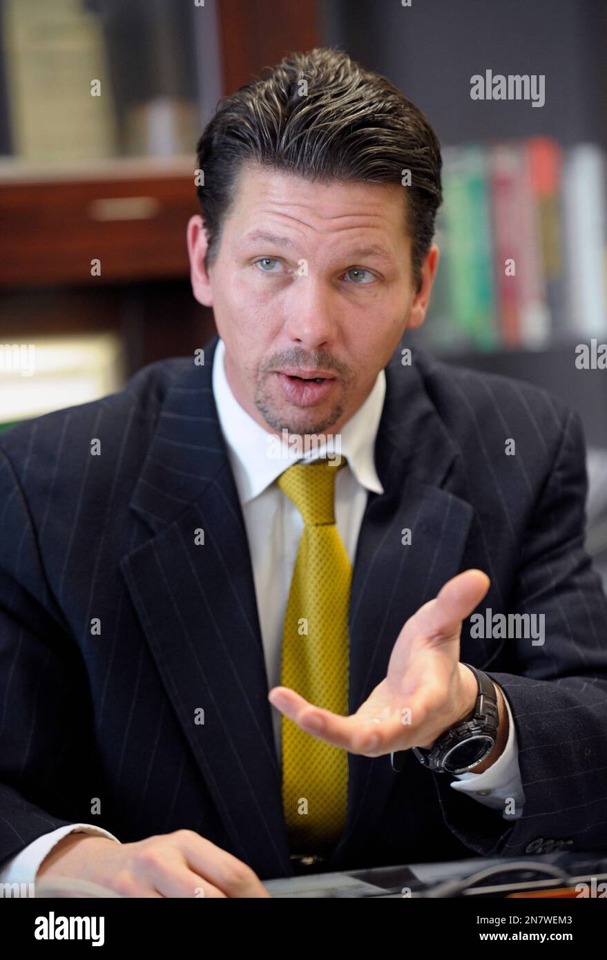 This photo taken Jan. 23, 2013 shows Charles Houser, Bureau of Alcohol ...