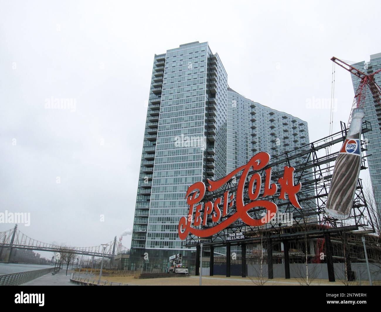 This March 7, 2013 photo shows the bright red Pepsi-Cola sign on the ...