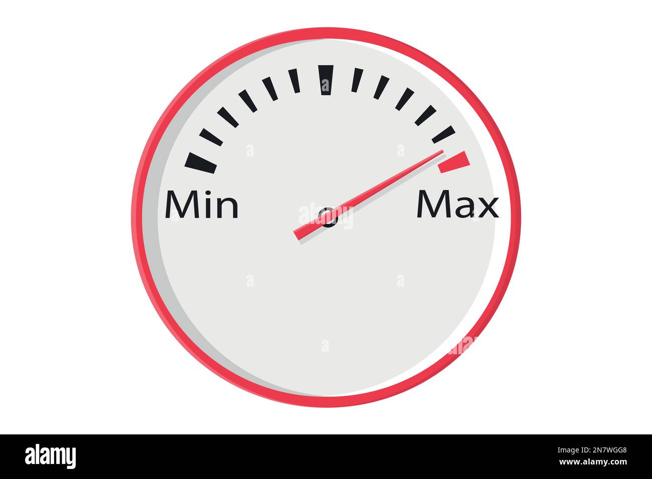 a fuel pressure sensor at maximum pressure value indicator Stock Vector ...