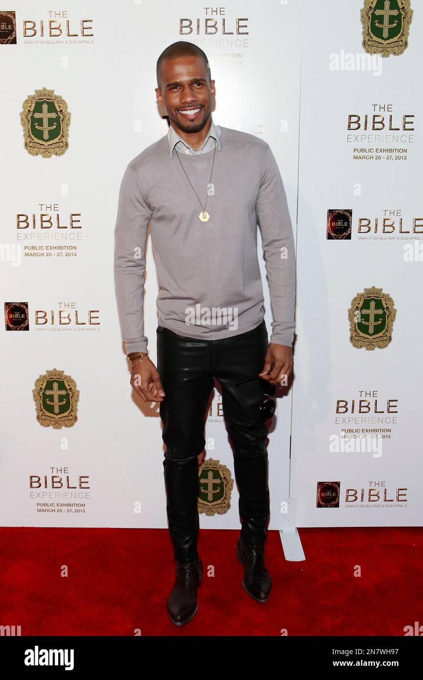 Eric West poses on the red carpet at the celebration of theApril 2Blu ...