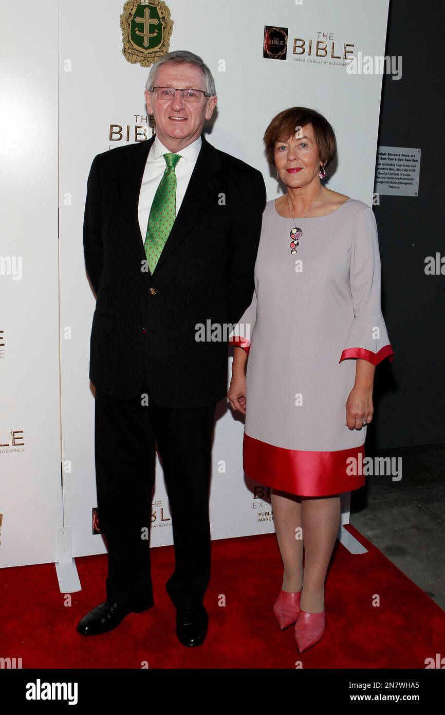 Consul General of Ireland Noel Kilkenny and Hanora O'Dea Kilkenny pose ...