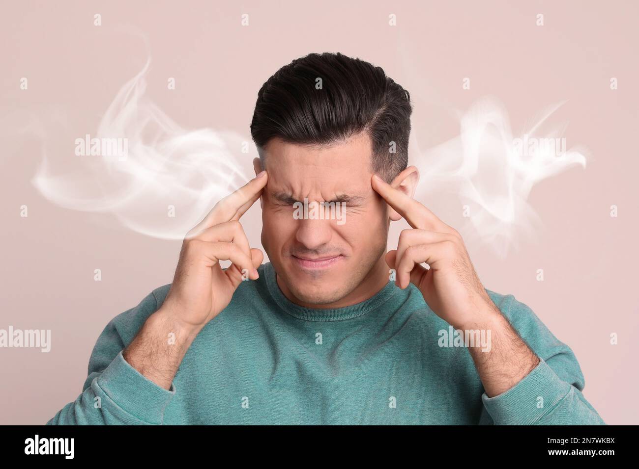 Sad man uncomfortable portrait hi-res stock photography and images - Alamy