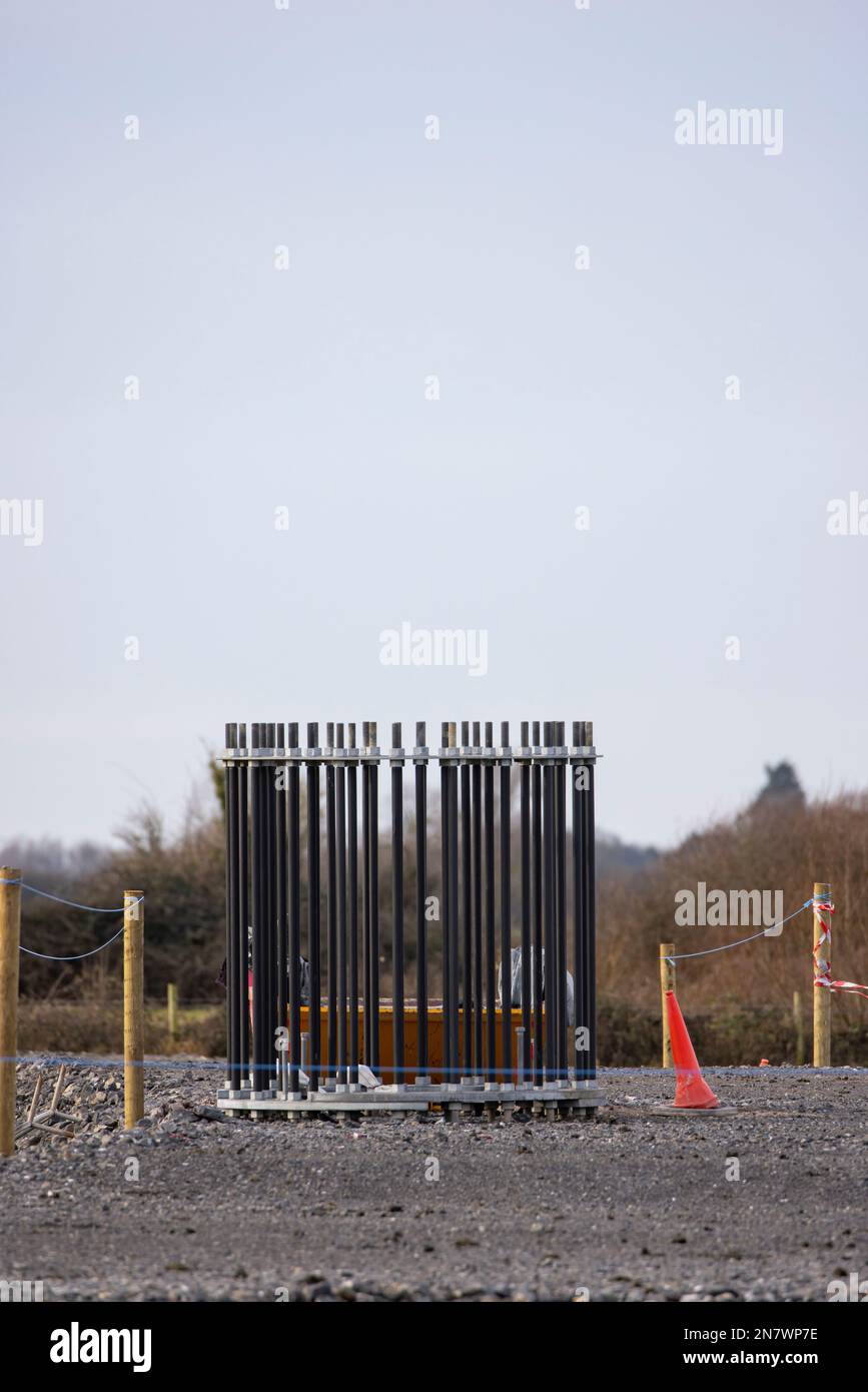 T pylon foundation hi-res stock photography and images - Alamy