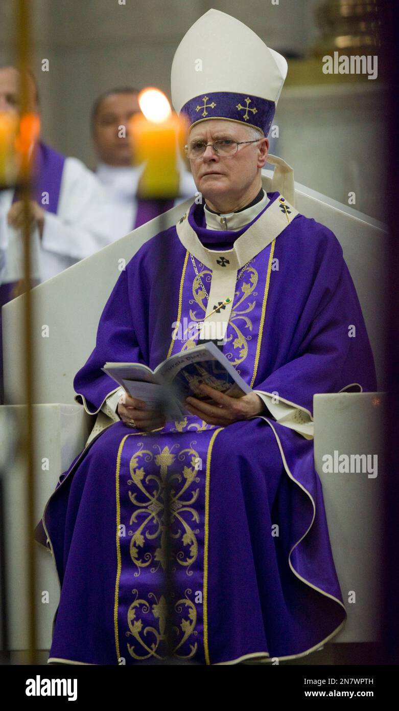 Cardinal Odilo Pedro Scherer, Sao Paulo's archbishop, gives a Mass at ...