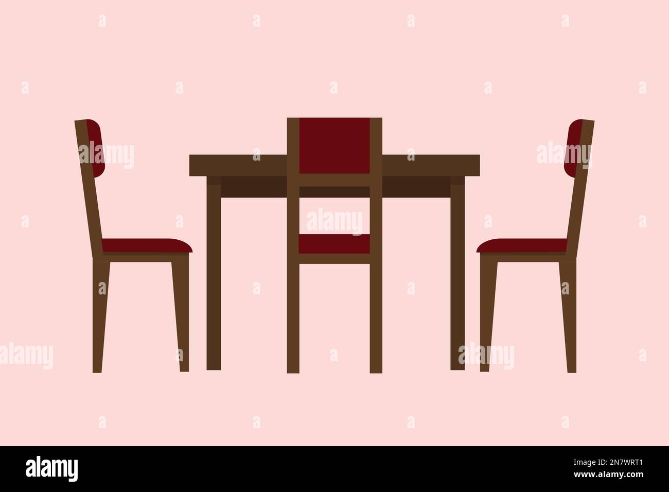 Chairs table restaurant place Stock Vector Images - Alamy