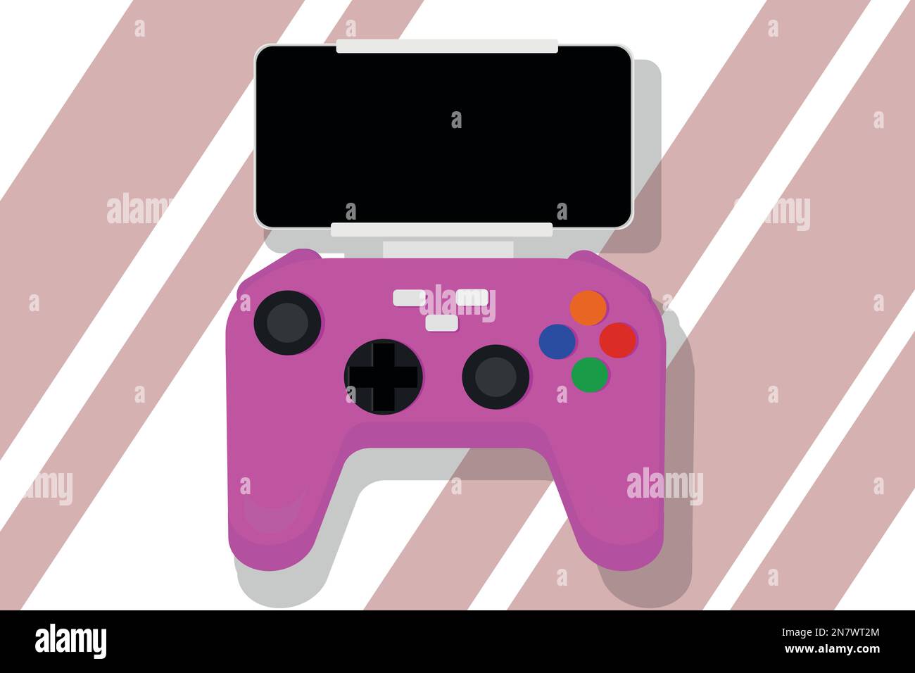 Games controller phone Stock Vector Images - Alamy
