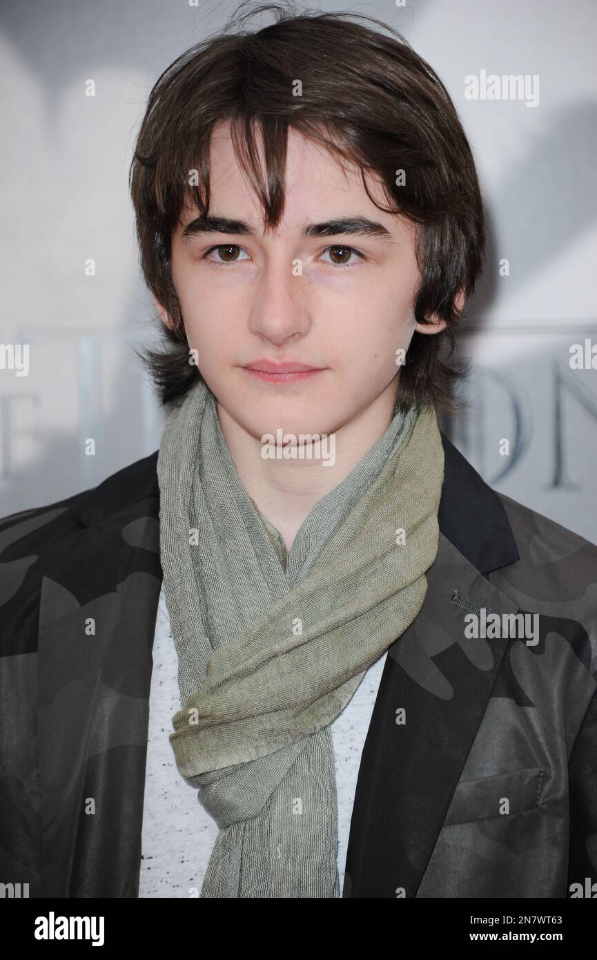 Isaac Hempstead Wright arrives at the LA premiere for the third season ...
