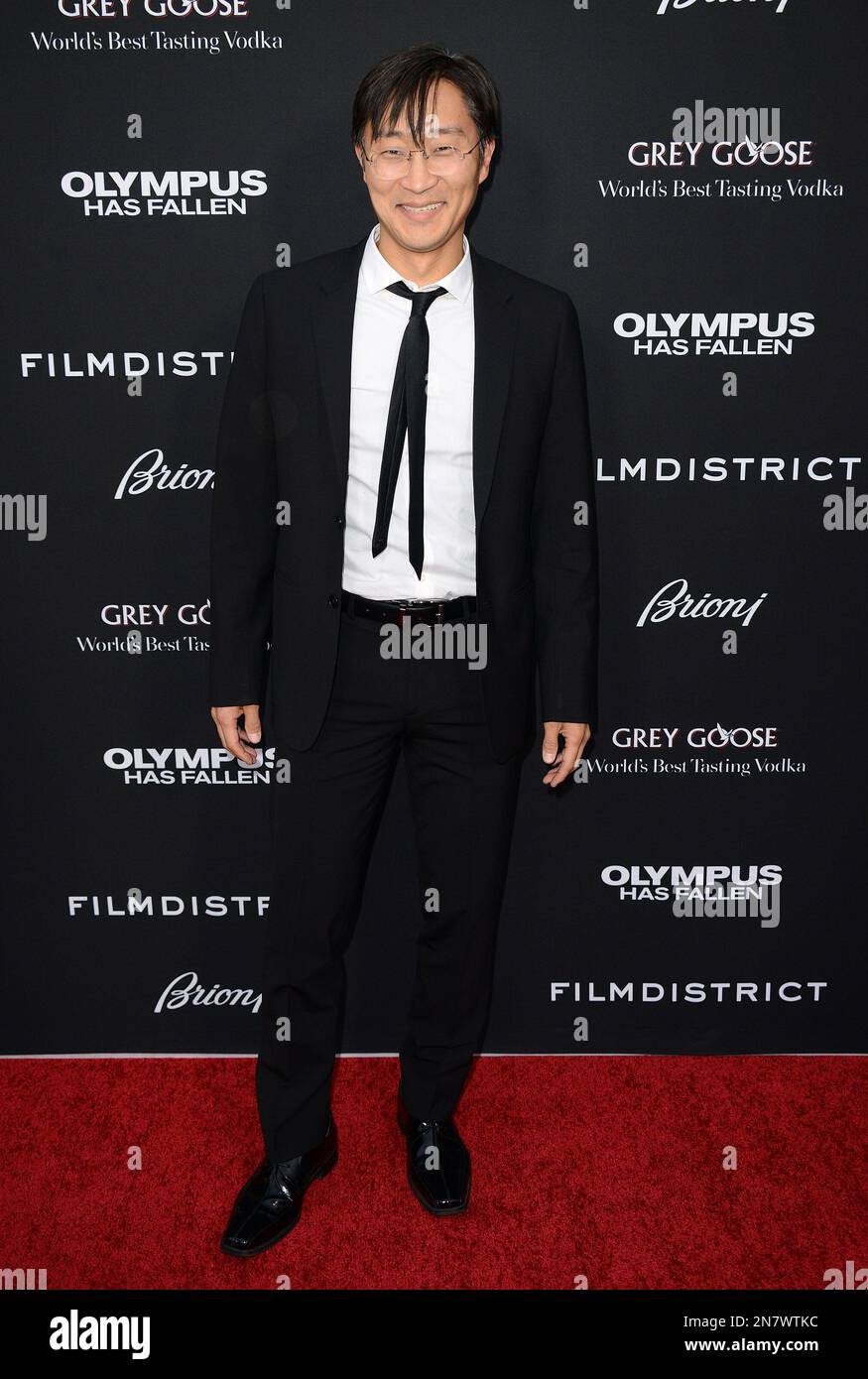 Keong Sim arrives at the LA premiere of "Olympus Has Fallen" at the ...