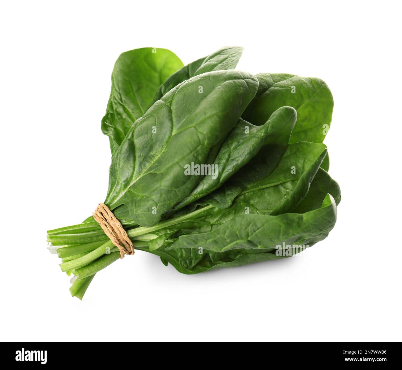 Bunch of fresh spinach isolated on white Stock Photo - Alamy