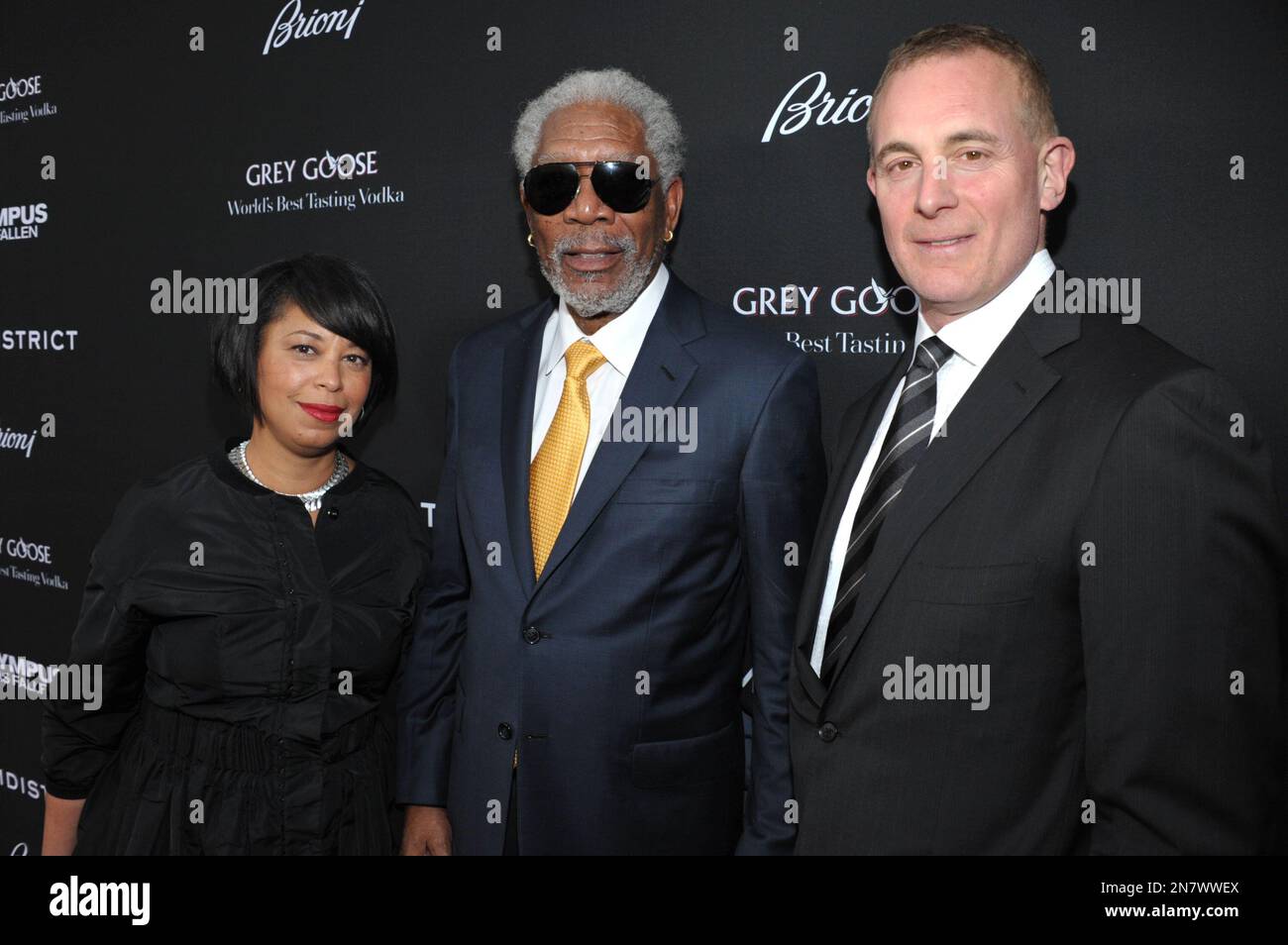 FilmDistrict's Christine Birch, Morgan Freeman, and Executive Producer ...