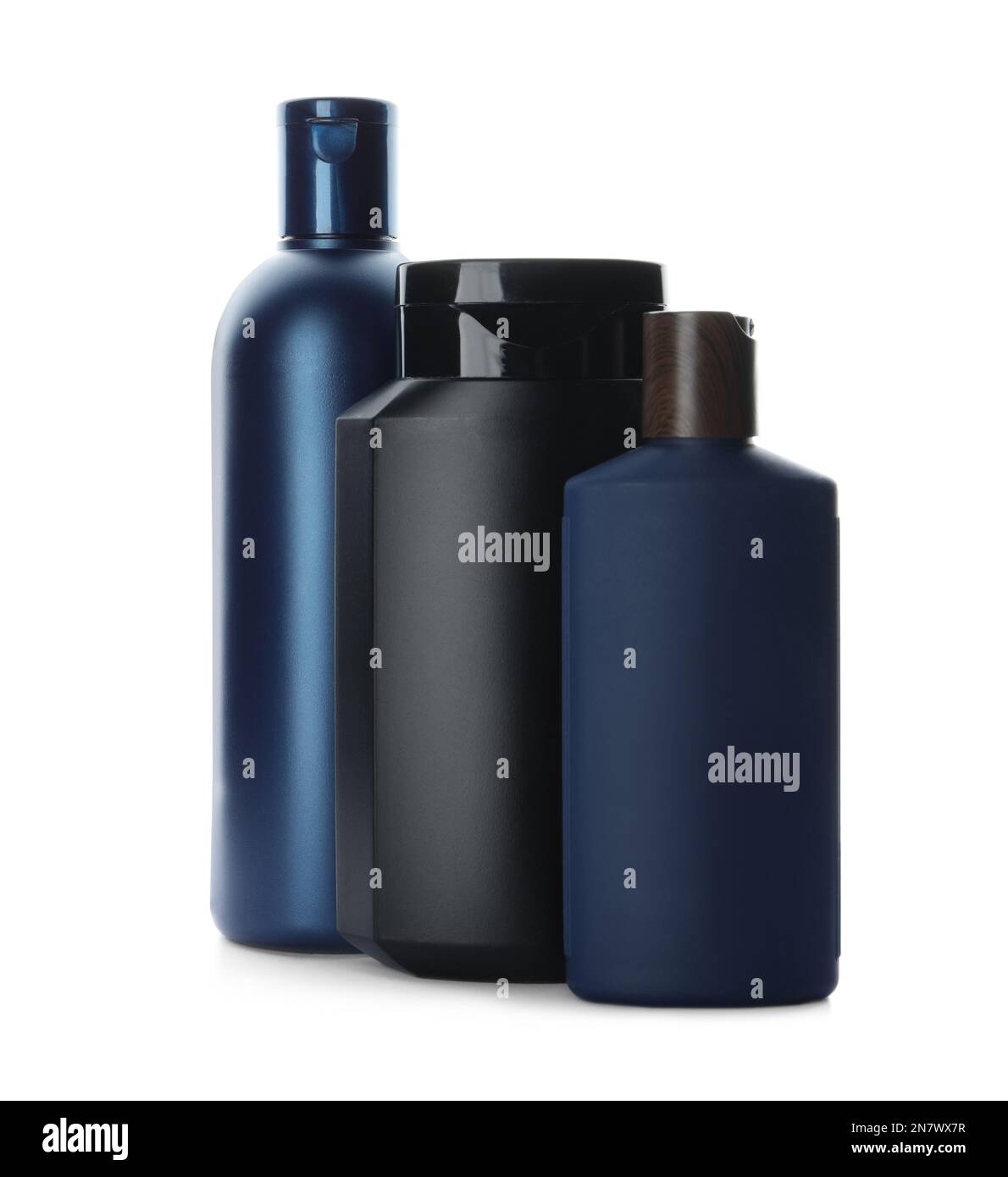 Personal hygiene products set on white background Stock Photo - Alamy