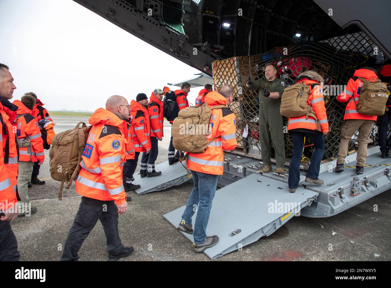 Belgium. 11th Feb, 2023. Illustration picture shows the departure of a ...