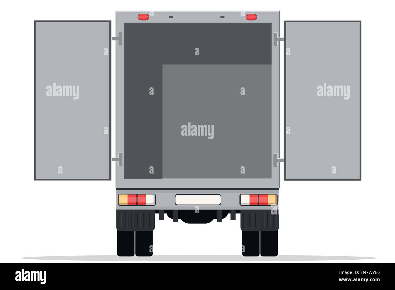 an empty open truck transport delivery service transportation Stock ...