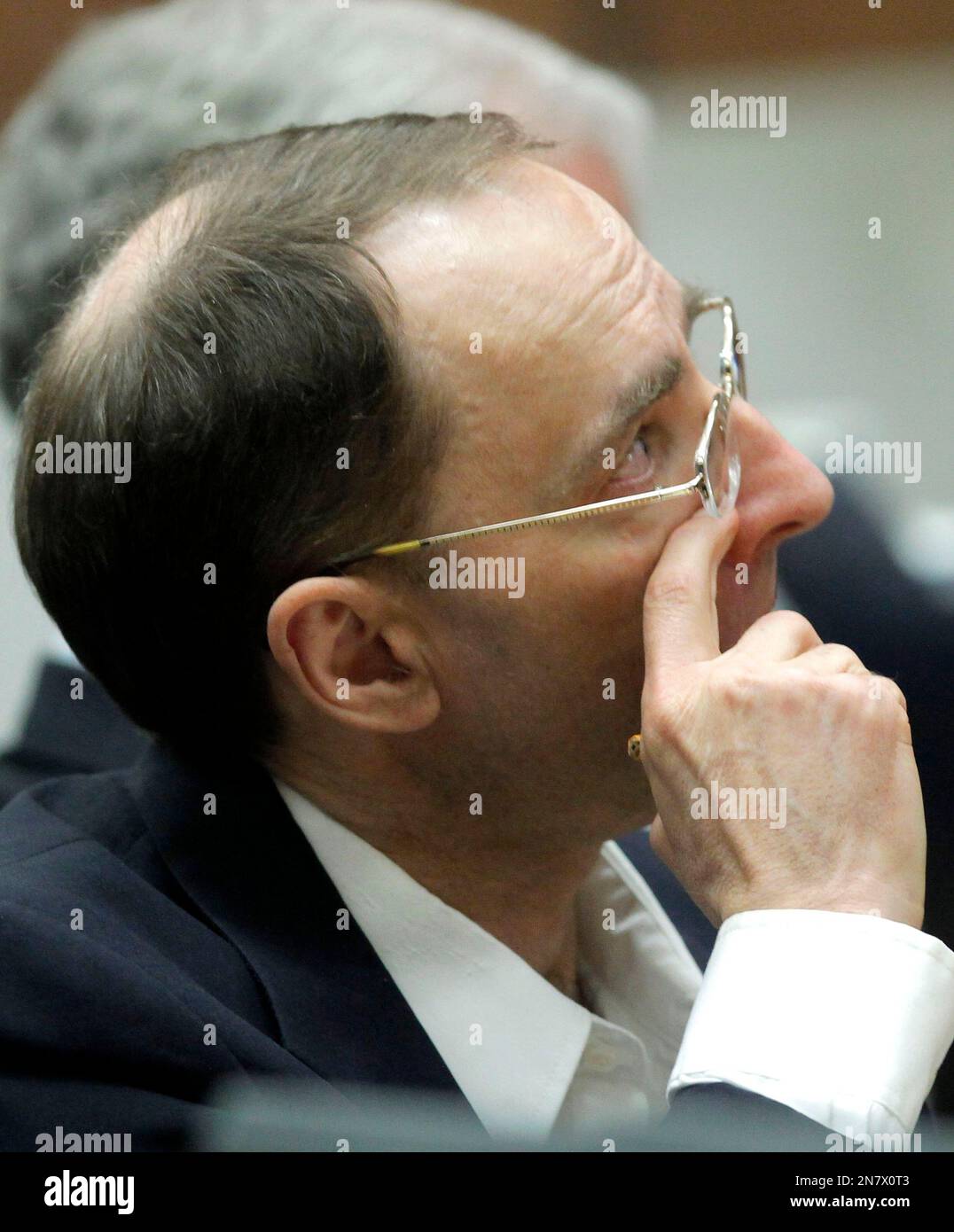 Christian Karl Gerhartsreiter, sits and listens during opening ...